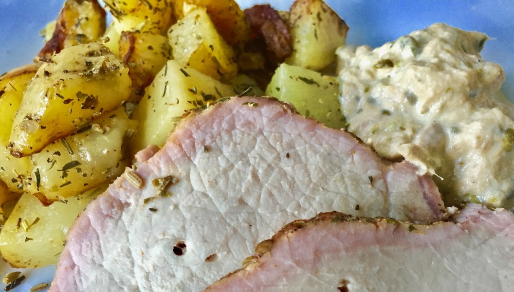 Pork Loin with Tuna and Caper Sauce - Lonza di maiale Tonnato - Smoked ...